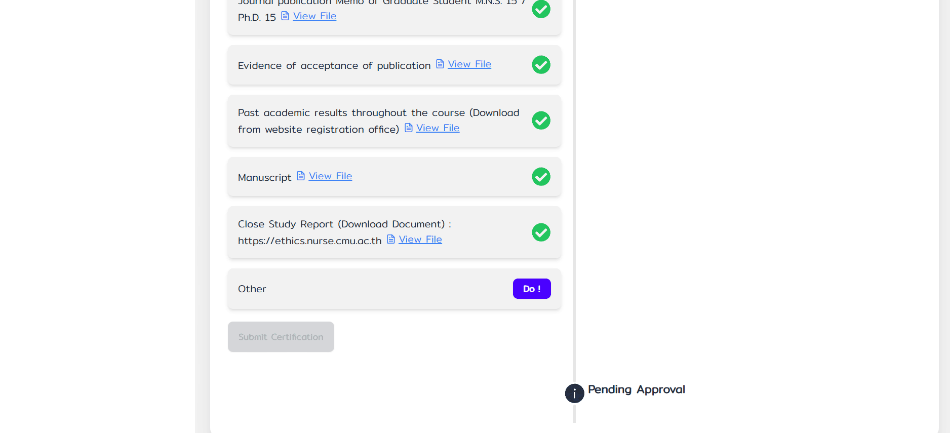 Graduation progression tracker (GPT)